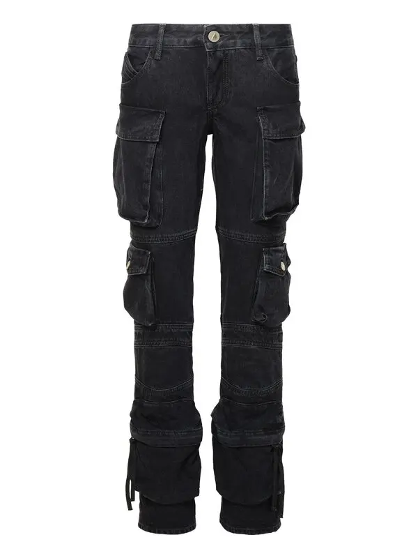 Attico Essie Cotton Jeans - Black