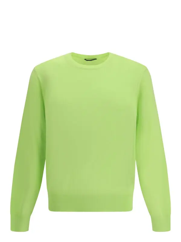 TOM FORD Long-sleeved Crew Neck Sweater - Green