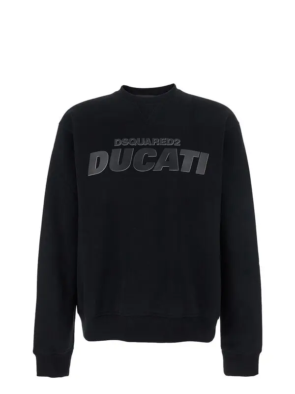 Dsquared2 X Ducati Cotton Sweatshirt With Logo - Multicolor