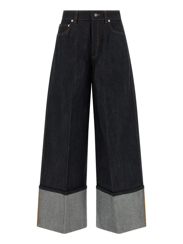 Givenchy Turn Up Jeans - Blue