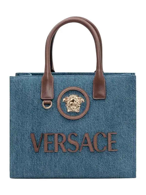 Versace Medusa Head Tote Bag - Blue