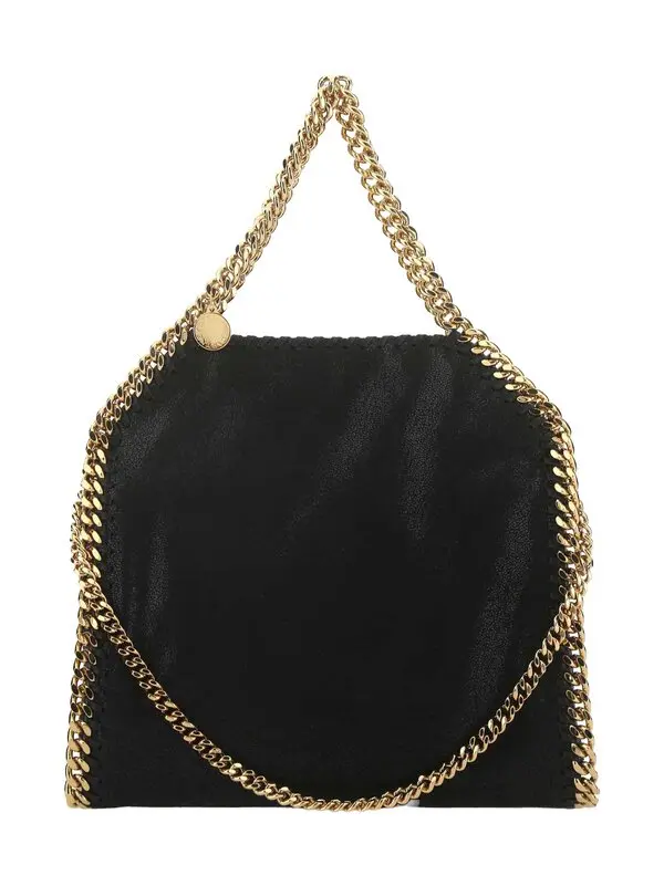 Stella McCartney Shaggy Deer Mini Falabella Handbag - Black