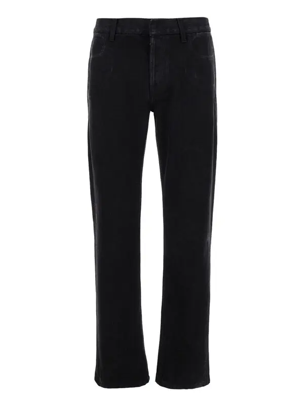 Alexander McQueen Denim Jeans With Logo Patch - Multicolor