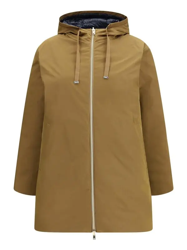 Herno Double-face Down Jacket With Quilted Hood - Blue