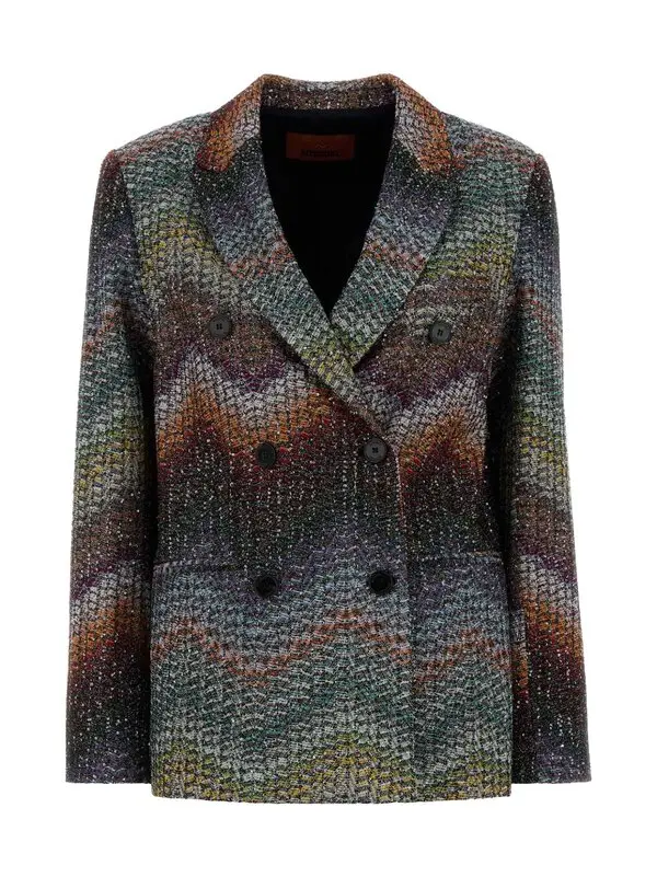 Missoni Embroidered Viscose Blend Blazer - Multicolor