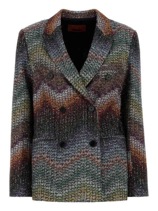 Missoni Embroidered Viscose Blend Blazer - Multicolor