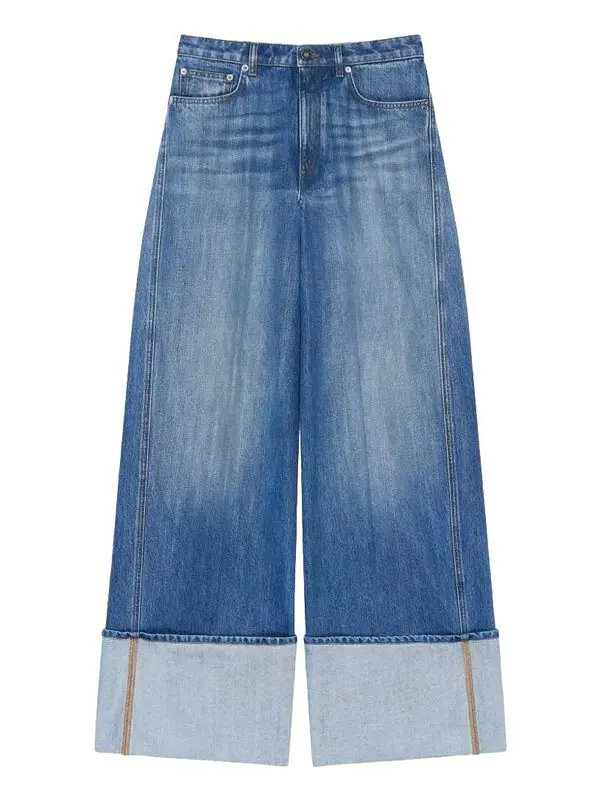 Givenchy Cuffed Jeans - Blue