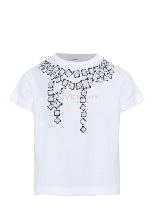 Givenchy Printed Cotton T-shirt - White