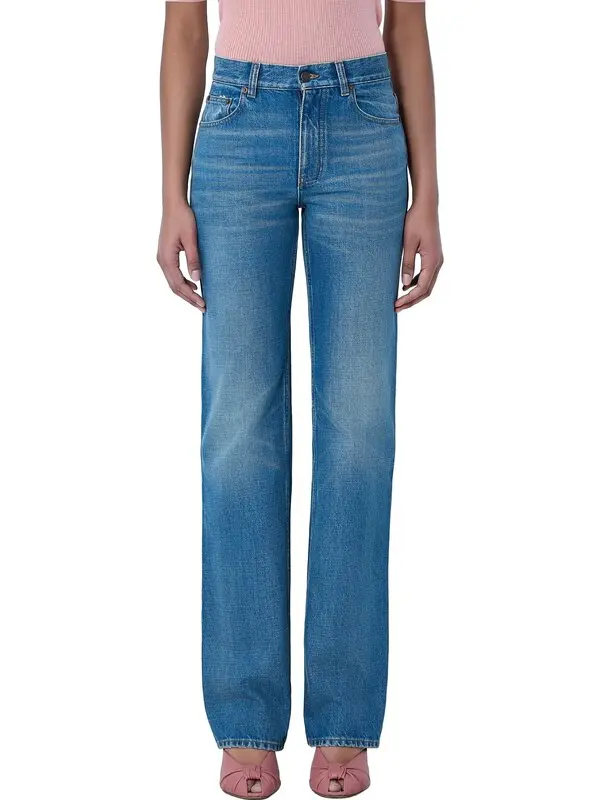 Chloé Straight-leg Denim Jeans - Blue