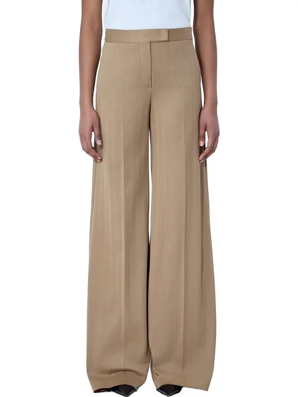 Max Mara High Rise Wide-leg Tailored Trousers - Multicolor