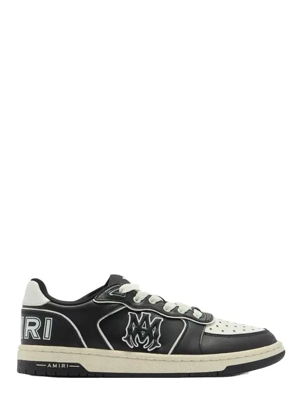 Amiri Newport Leather Sneakers - Black