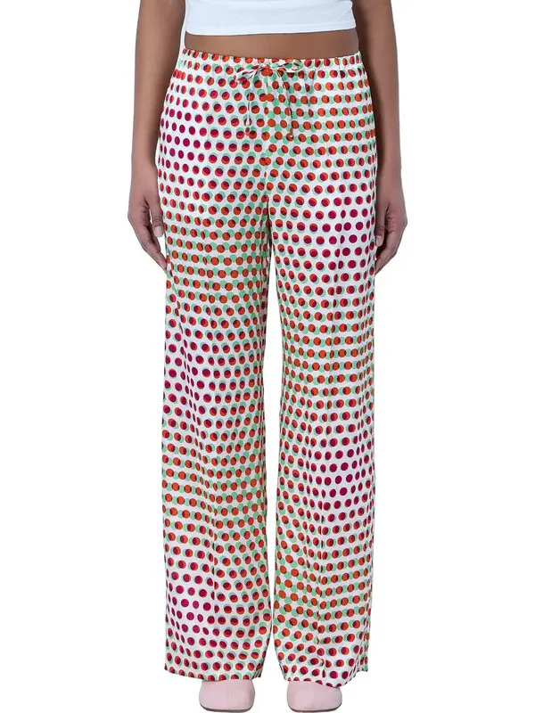 Dries Van Noten Wide-leg Printed Silk Trousers - Red