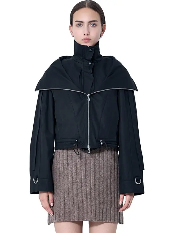 KIKO KOSTADINOV Erro Jacket With Double-neckline Construction - Black