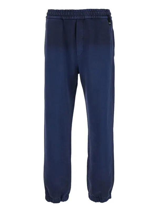 Fendi Cotton Relaxed Fit Elastic Waist Pants - Multicolor