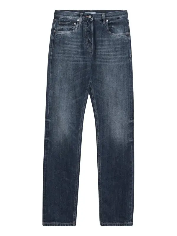 Prada Faded Effect Denim Jeans - Blue