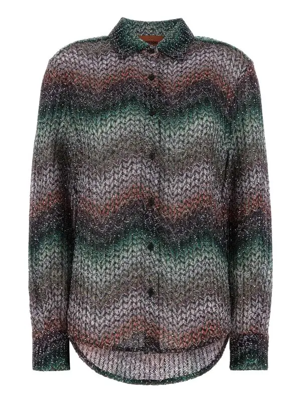 Missoni Embroidered Viscose Blend Shirt - Multicolor