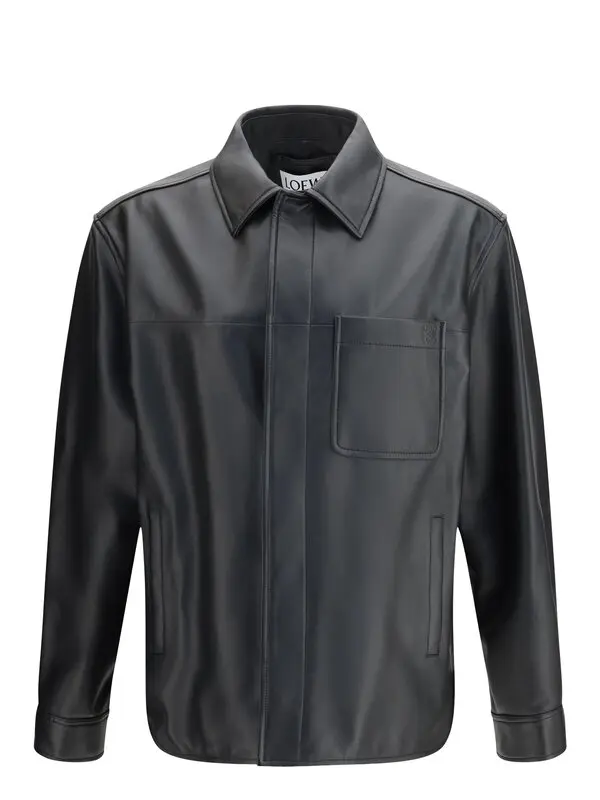 Loewe Leather Jacket - Black