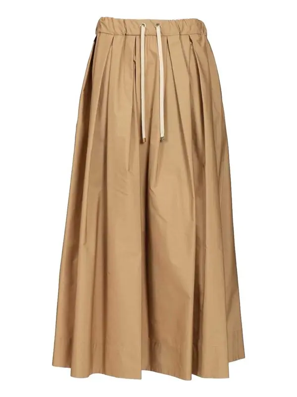 Max Mara Cotton Poplin Skirt - Cream