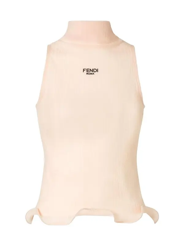 Fendi Tops With Logo - Pink