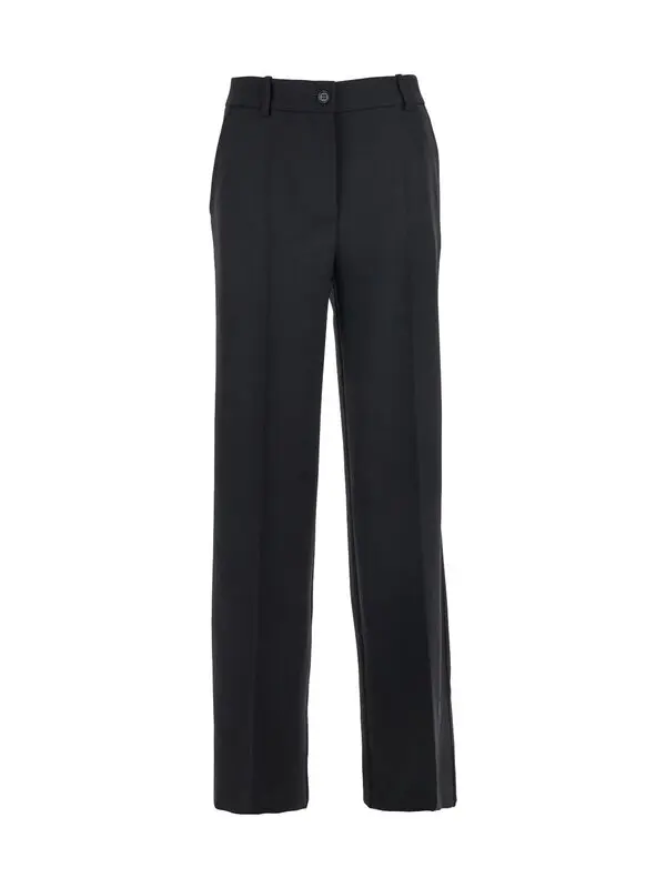 P.a.r.o.s.h Belted Wool Blend Pants - Black