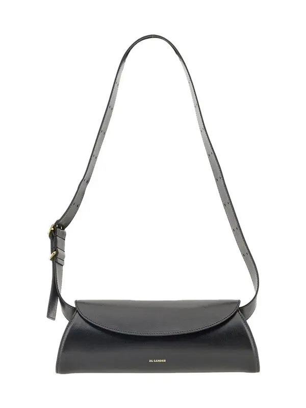 JIL SANDER Small Cannoli Bag - Black