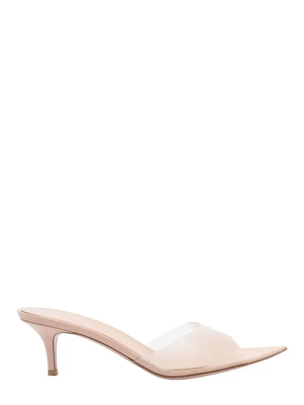 GIANVITO ROSSI Elle Transparent Stiletto Sandals - Multicolor