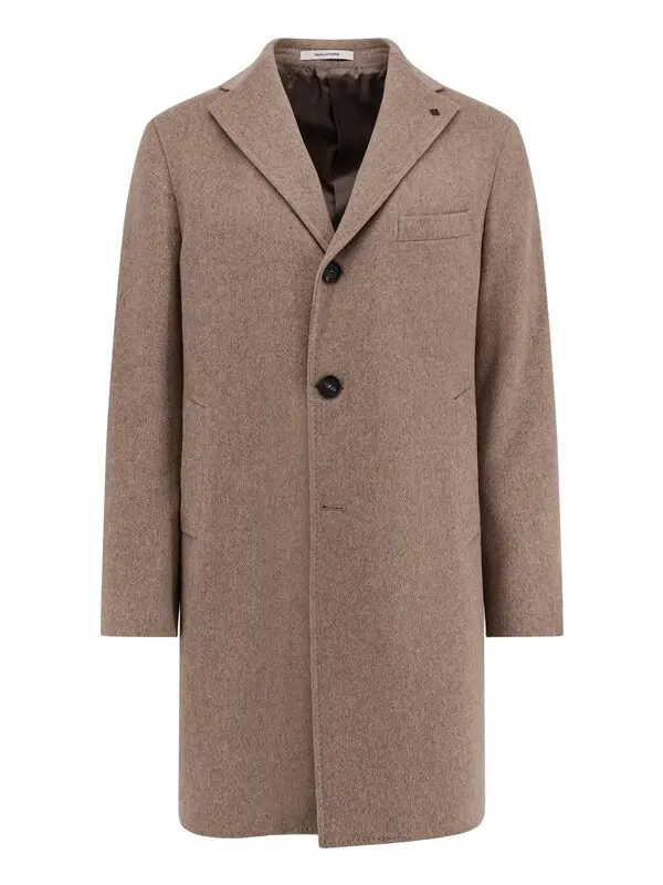 Tagliatore Virgin Wool Single-breasted Coat - Cream