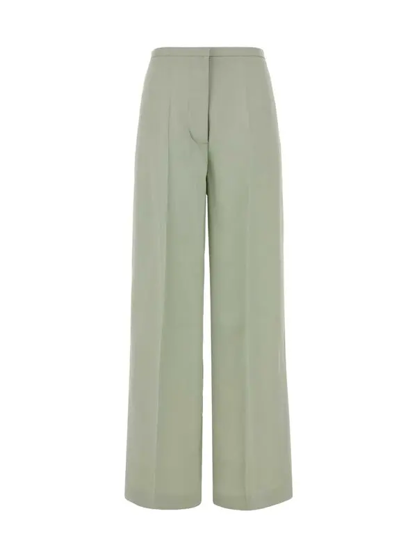 Alberta Ferretti Mint Satin Pants - Green