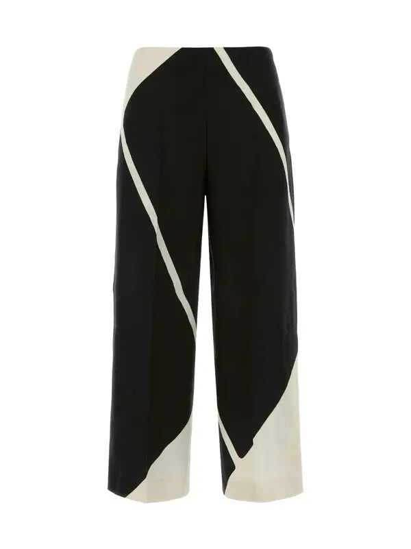 Alberta Ferretti Two-tone Viscose Pants - Multicolor