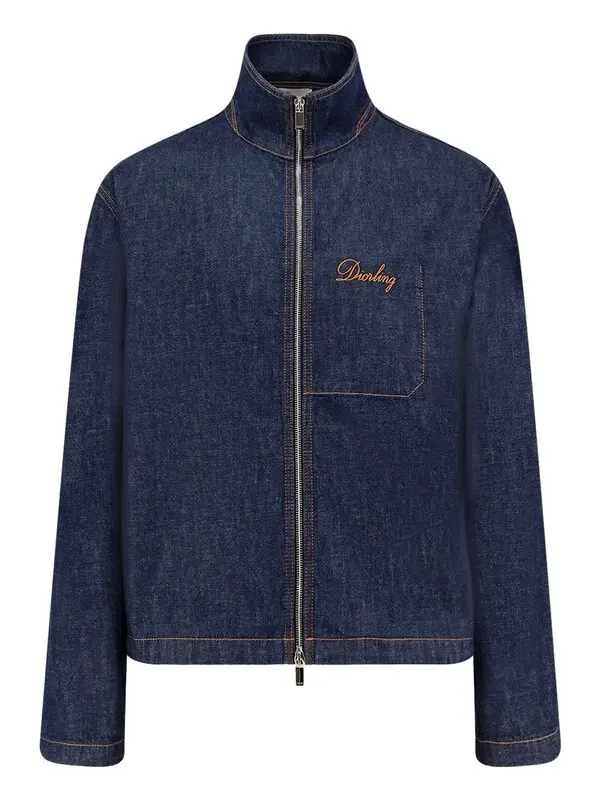 Dior Diorling Embroidered Denim Jacket - Multicolor