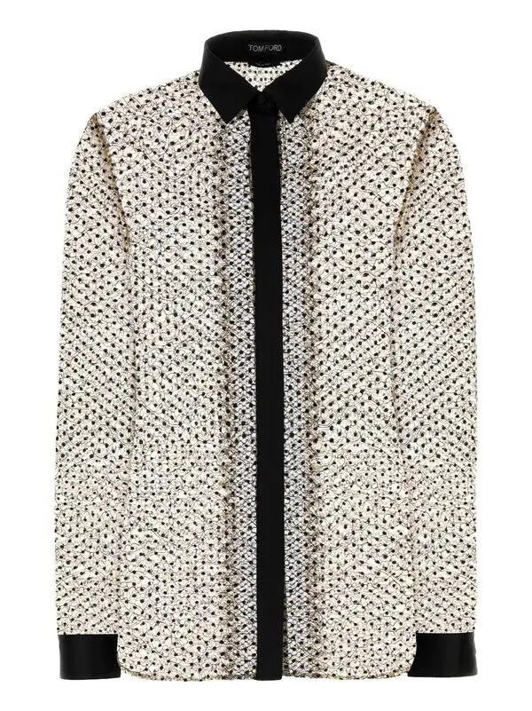 TOM FORD Printed Lace Shirt - Multicolor