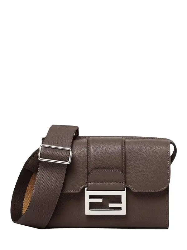 Fendi Baguette Double Leather Bag - Brown
