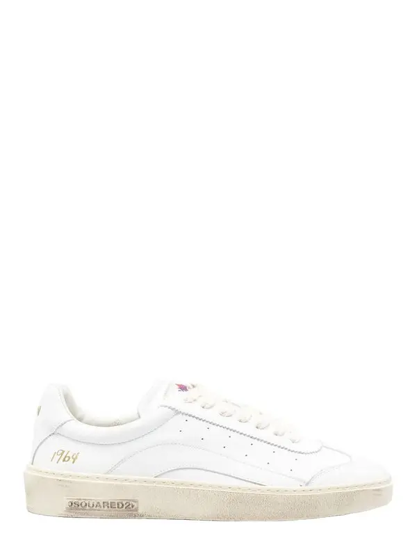 Dsquared2 Leather Low-top Lace-up Trainers - White