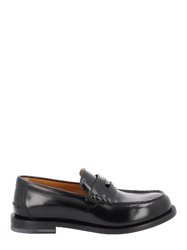 Gucci Leather Loafers - Black