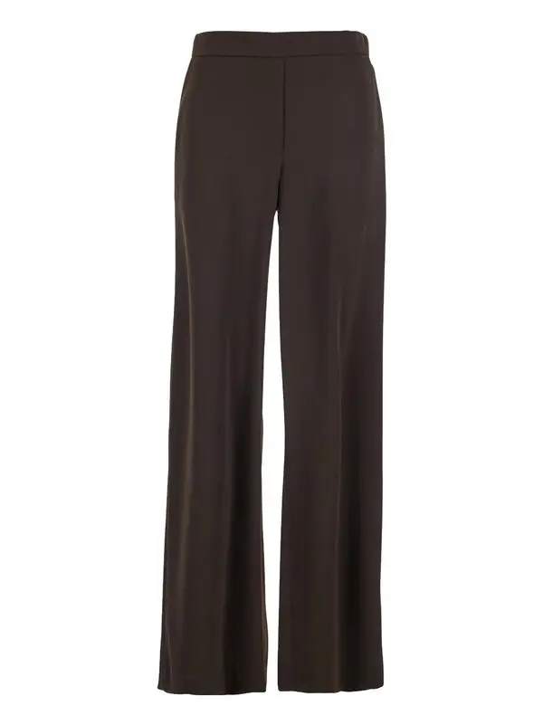 P.a.r.o.s.h Wide Leg Pants With Elastic Waist - Brown
