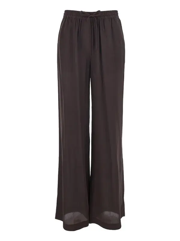 P.a.r.o.s.h Silk Drawstring Waist Pants - Multicolor