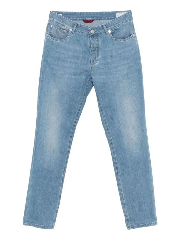 Brunello Cucinelli Slim-fit Denim Jeans - Multicolor