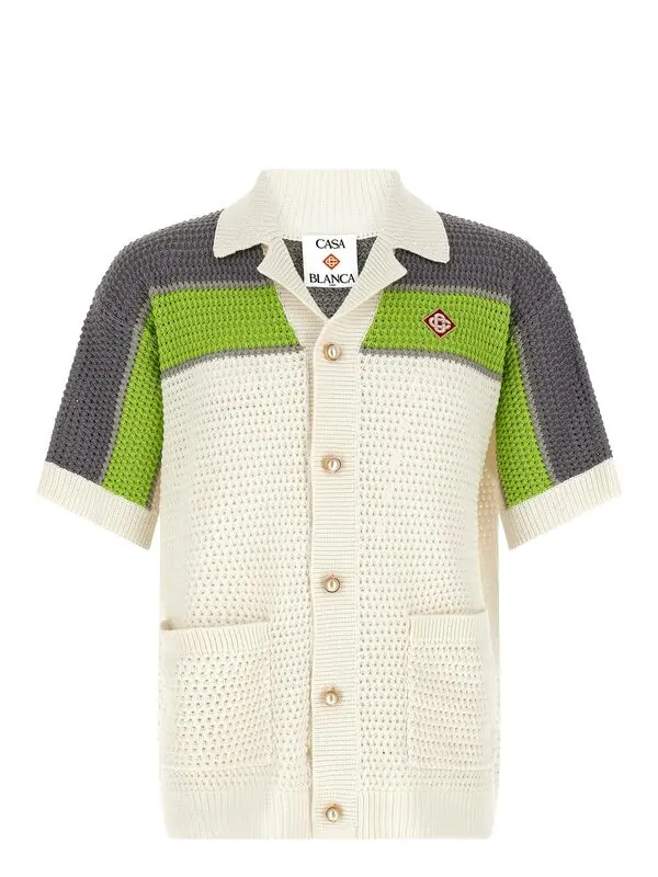Casablanca Stripe Crochet' Shirt - Multicolor