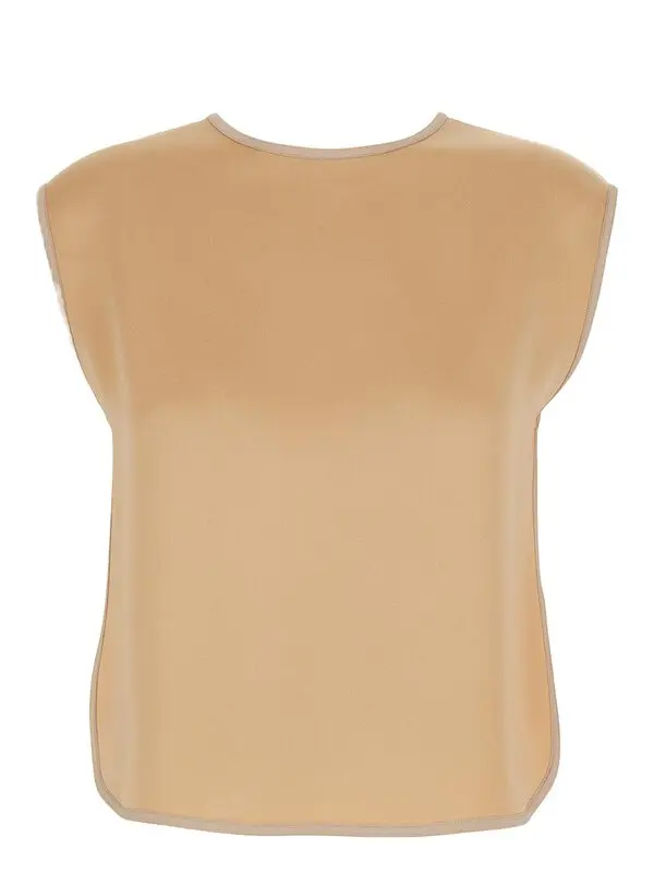 FORTE_FORTE Sleeveless Top With V-neck Back - Multicolor