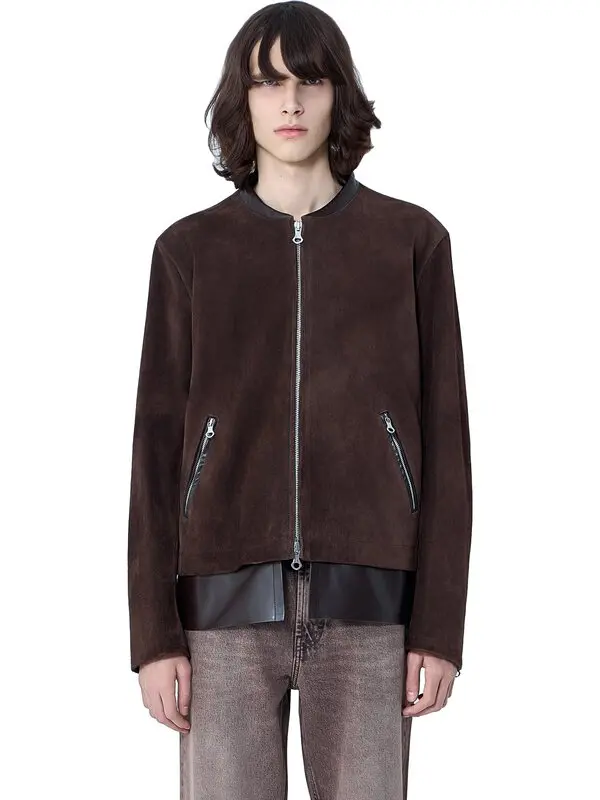 Our Legacy Drift Zip-fastening Suede Jacket - Brown
