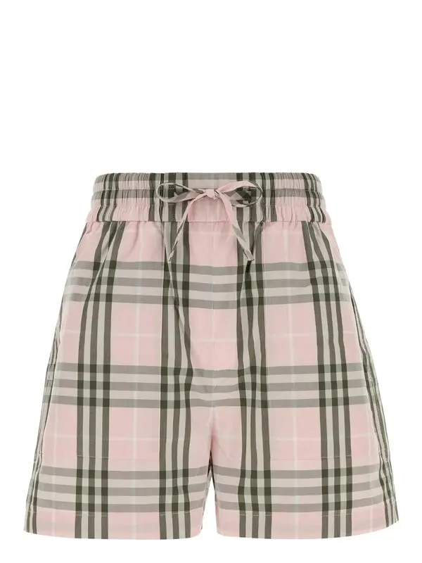 Burberry Embroidered Poplin Shorts - Multicolor