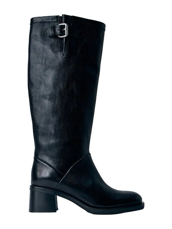 Our Legacy Knee-high Leather Boots - Black