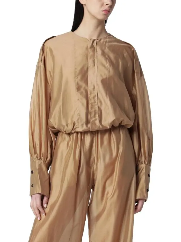 THELATEST Lightweight Muslin Blouse - Cream