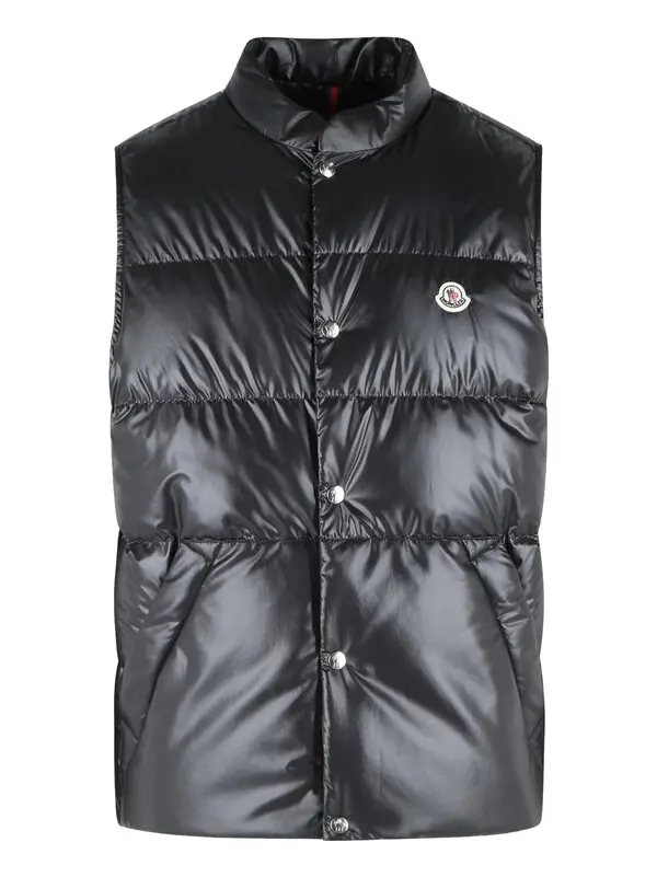 Moncler Restigo Quilted Puffer Vest - Black