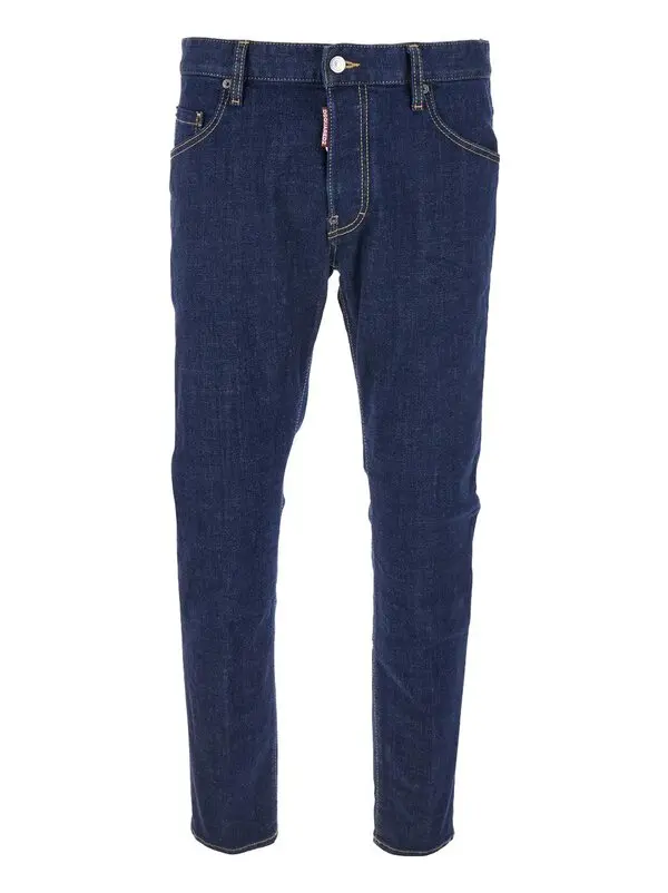 Dsquared2 Denim Jeans With Logo Detail - Multicolor