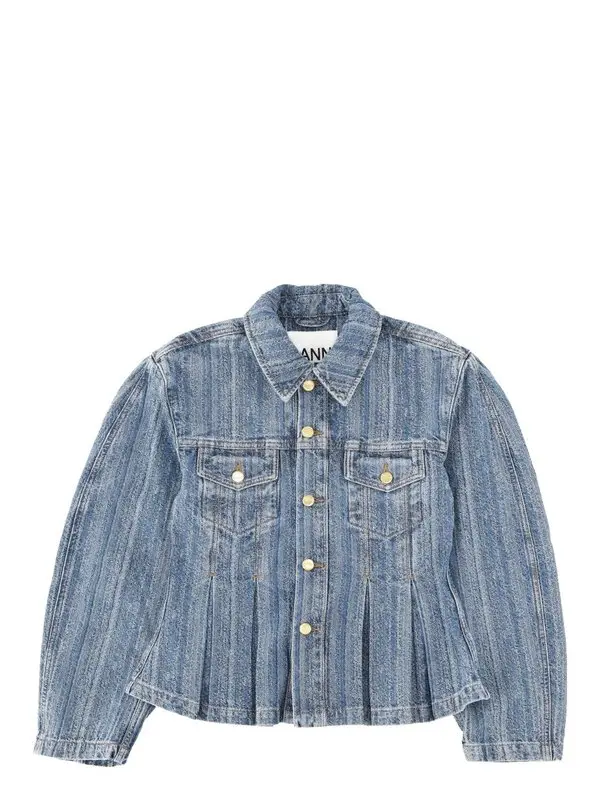 GANNI Denim Trucker Jacket - Blue