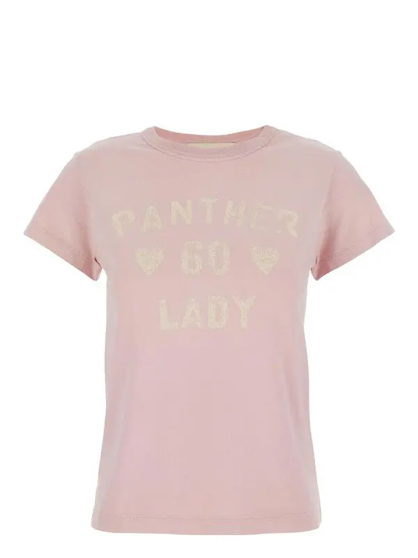 Valentino Garavani Crew Neck T-shirt With Maxi Logo - Pink