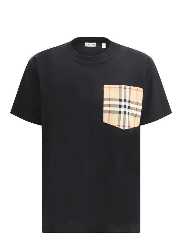 Burberry Archive Check Pocket T-shirt - Black