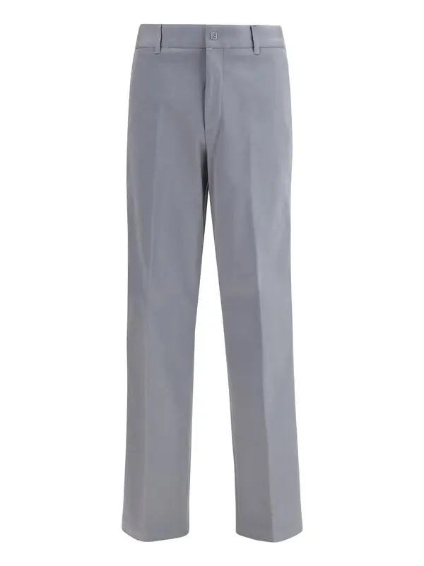 Fendi Cotton Tailored Pants - Gray