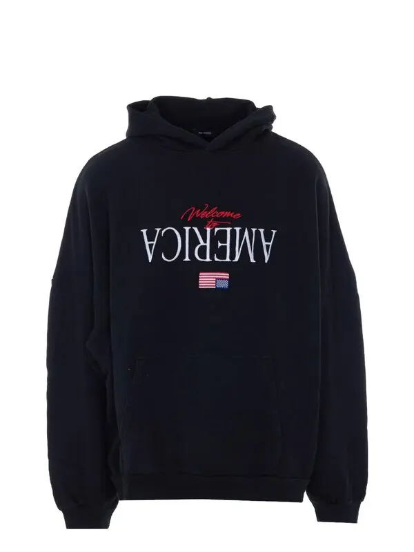 WILLY CHAVARRIA Welcome To America Hoodie - Black